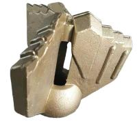 China High Manganese Steel PDC Drag Bit 4 Wings Male Thread 3 Inch for Borehole Drilling Customization for sale