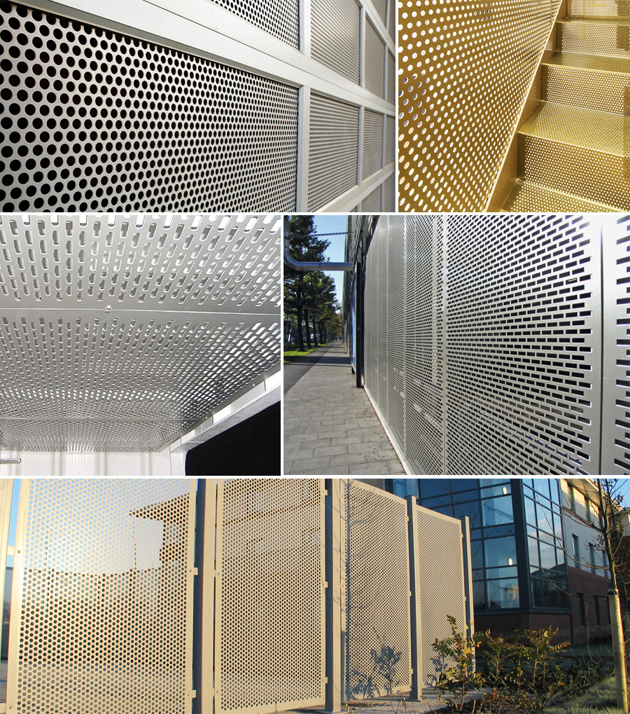 Architecture Aluminum / Stainless Steel / Galvanized Perforated Metal Mesh Sheet