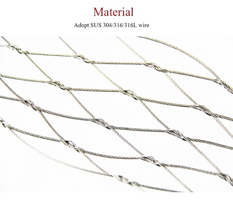 Oxidation Stainless Steel Ferrule Cable Wire Rope Mesh
