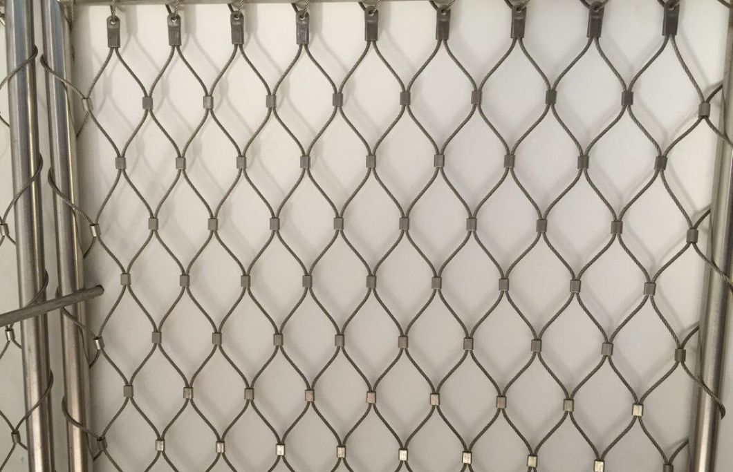 Tec-Sieve Stainless Steel Wire Rope Diamond Ferruled Mesh with Frame