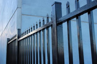 China Made in China Australia style black zinc railing tubular steel fence for sale for sale