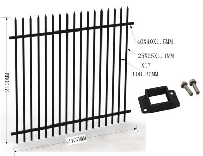China Garrison Fencing (China Supplier) | Black Color Garrison Fence for sale