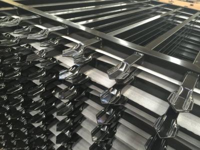 China 2400mm length Crimped spear metal garrison fence supplier for sale