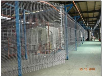 China 358 Anti climb clear vu fence panels hot dipped galvanized or powder coated for sale