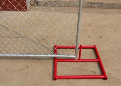 China 4FT X 12FT temporary chain link fence panels spacing 57mm*57mm*11.5ga diameter outer pipes 38mm for sale