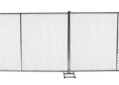 China Temporary Construction Fence ASTM A392-06 Standard 8ft x 12ft 1½”(38mm) x 1.6mm wall thick mesh 60mm*60mm for sale