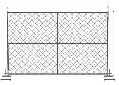 China 6ft x 12ft/ 72inch x 120inch chain link temporary fencing  2