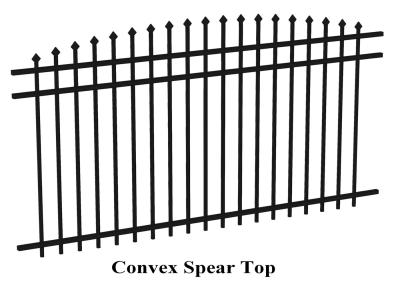 China 2400mm width  Crimped spear metal garrison fence supplier for sale