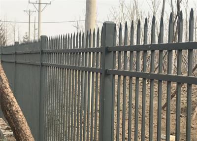 China garrison Fence Steel Tubular 2100mm x 2400mm spear 25mm x 25mm for sale