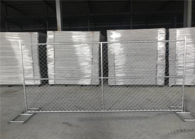 China 6x12 portable chain link fence tubing 42mmx16ga 1.6 thick cross brace hdg 366gram/SQM for sale