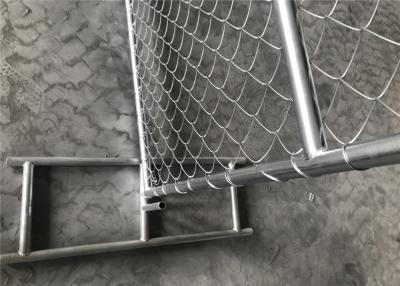 China 6x12 chain mesh construction fence panel pipe 32mmx1.6mm mesh 60mmx60mm with 2.7mm thick for sale