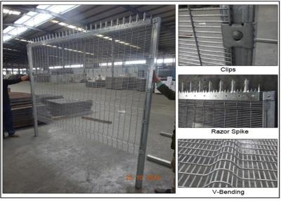 China High Density 358 anti climb prison fence with square post for sale