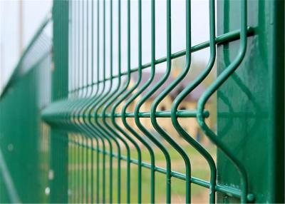 China Manufacture PVC Coated Military Anti-Climb 1830mm x 2500mm 4 v fold 100mm section mesh fence for sale