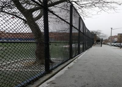 China 65x65 mm plastic pvc coated chain link wire mesh fence for sale