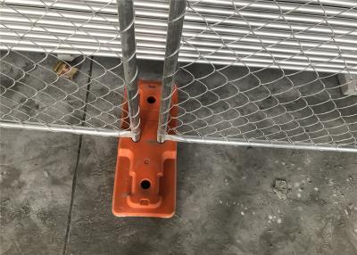China 8'x14' chain link fence panels for construction site heavy duty design cross brace tube 1⅝
