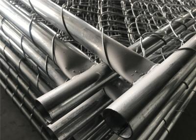 China Hot dipped Galvanized 366gram/SQM Chain Link Fence Panels 6'x12' Tube 1.4