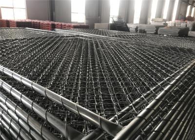 China 6'X12' TEMPORARY chain Link fence panels for construction building mesh 57mm x 57mm diameter 2.8mm for sale