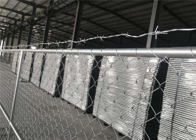 China 8'x12' chain link fence panels for semi contruction site mesh 3