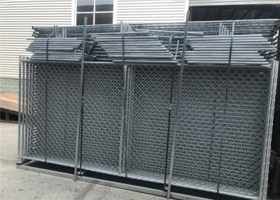 China 1830mm x 2950mm/ 6'x9.6'  vertical brace construction fencing panels HDG 366gram/sqm for sale