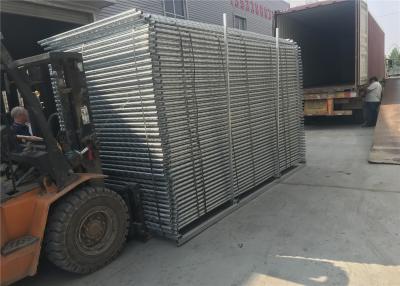 China Portable Construction Fencing Panels 6'x12'  Mesh 63mmx63mm diameter 2.9mm hot dipped galvanized 42 microns at all welds for sale