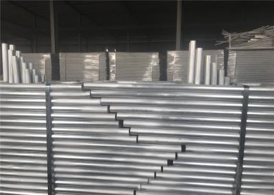 China Temporary Construction Fence Panels 6'x10' height horizontal brace mesh 50mm x 50mm x 2.5mm diameter for sale
