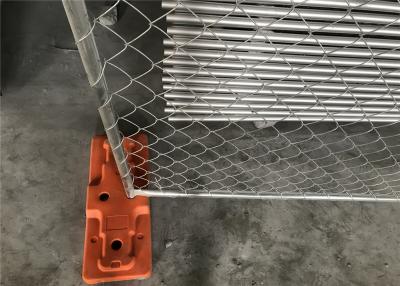 China American Standard Temporary Construction Fencing Panels 6'height x12'width Mesh 63mmx63mm Diameter 2.7mm 100gram/sqm HDG for sale