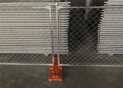 China 6'x10' chain link construction fencing panels od32mm wall thickness 1.6 wall thickness Mesh 63mm x 63mm ASTM396 standard for sale
