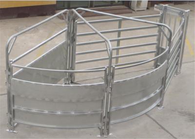 China Horse and Sheep Yard Panels for Sale 1.8m x 2.1m 6 Horizontal Rails Oval tube 115x42mm for sale