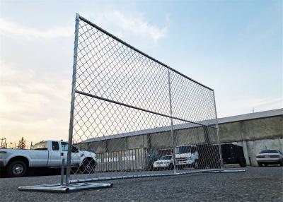 China 6'x12'  New Cyclone Chain Link Temporary Fence Panels  Mesh 57mm x 57mm Diameter 2.70mm for sale