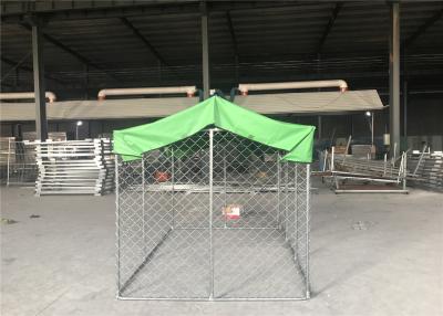 China Large outdoor galvanized cheap chain link dog kennel 7.5x13x6ft(2.3x4x1.8m) 2.3mm wire diameter for sale