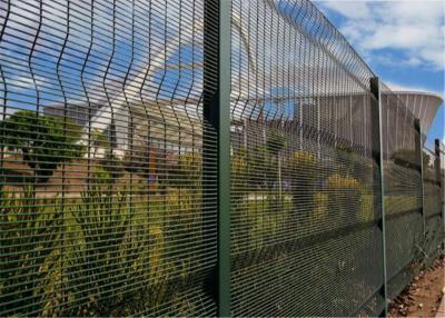 China ClearVu Fencing /358 Security Fencing Panels Mesh 12.70mm x 76.2mm Diameter 4.00mm HDG powder coated for sale