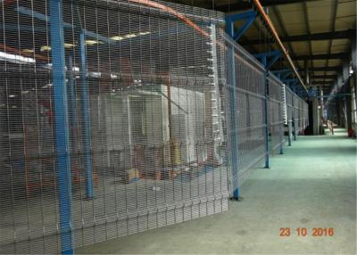 China 3D Green Pvc Coated Welded 358 Security Wire Mesh Fence for sale