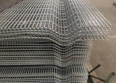 China Affordable Galvanized Anti Climb Metal 3 Wave Bends 358 Security Wire Mesh Fence With Barbed Wire for sale