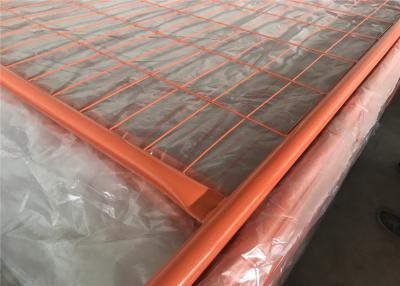China High visibility Orange Color Temporary Fencing Panels 2.1mx2.5m super panels OD 32mm and 40mm tube for sale