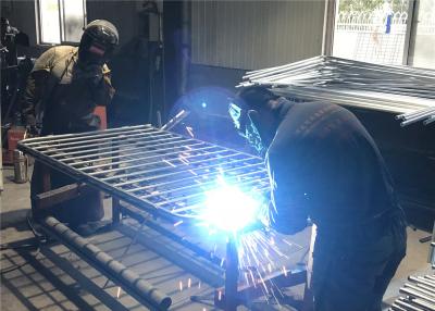 China Belgium Crowd Control Barriers 1090mm x 2500mm width OD 35mm tube upright 16mm hot dipped galvanized for sale