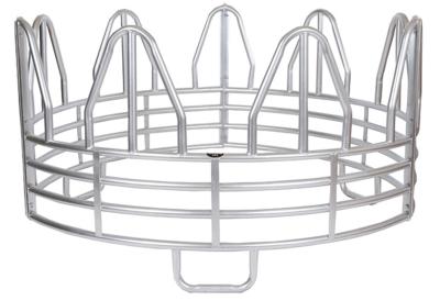 China SUPER DUTY 4-RING HORSE GALVANIZED ROUND BALE FEEDER for sale