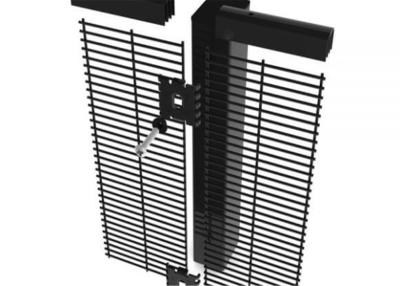 China 358 PVC coated welded wire mesh black fence for sale
