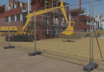China Heras M550 Mobile Temporary Fencing 2.45 x 3.50m for sale