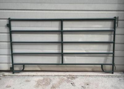 China Flat Bar Horse Corral Panels Powder Coated Metal Livestock Corral for sale