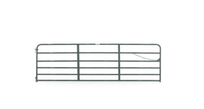 China 6-Bar Economy Tube Gate, Green, 14 Foot, 60 Pounds, 6EG14 for sale