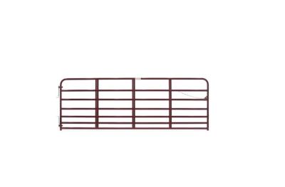 China Farm & Ranch / Livestock Handling Equipment / Corral Panels & Gates / Tarter 7 Bar Heavy Duty Standard Bull Gate 12 Red, for sale
