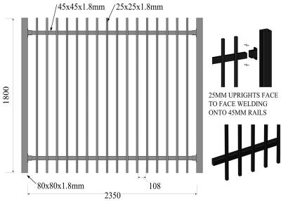 China HERCULES Fence Panels 2100mm*2400mmm /1800mm *2350mm Garrison Panels for sale