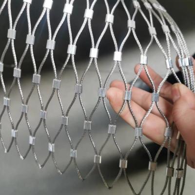 China Stainless Steel Cable Mesh Animal Protection Enclosure for sale