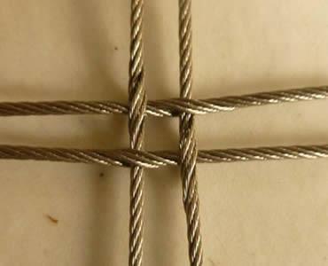 China Stainless Steel Square Rope Mesh Stainless Steel Decoration Mesh for sale