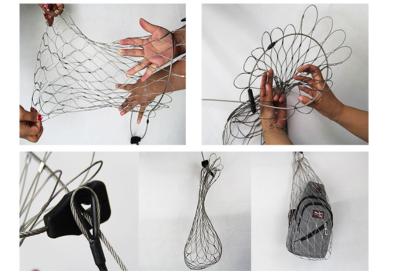China stainless steel anti-theft security metal wire mesh bag MADE by AISI 304 and 316l stainless steel for sale