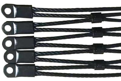 China Black Oxide Stainelss Steel Cable Mesh AISI 316L ROPE Mesh for sale