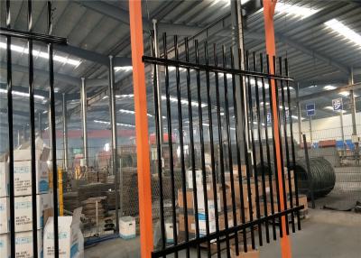 China 2400mm Width Galvanized Steel Spear Top Garrison Fence Panel/Steel Picket Fencing for sale