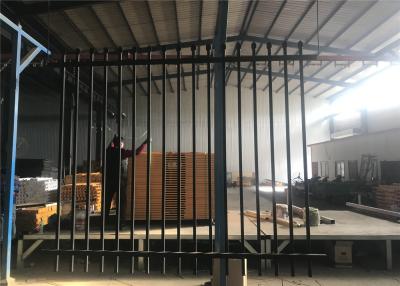 China Hercules Security Fence 2100mm x 2400mm Stain Black Powder Coated 80 microns for sale
