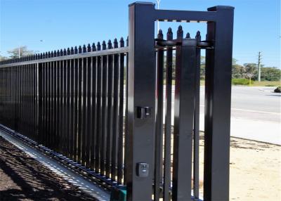 China Garrison Security Fencing steel picket Fence for sale 65mm x 65mm x 3000mm post for sale