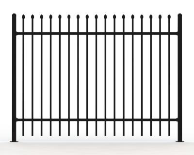 China Australia Standard Steel Tubular Fence for Sale available 2 rail ,3 rails and 4 rails for sale